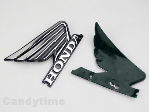Motorcycle Chrome 3D ABS Fuel Tank Emblem 3M Decals For Wing Stickers ...