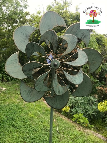 1.6m Classic Windmill garden art decor Wind Mill spinner windcatcher ...