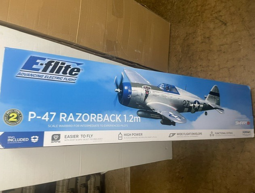 E-flite RC Airplane P-47 Razorback 1.2m BNF Basic EFL08450 NEW | eBay