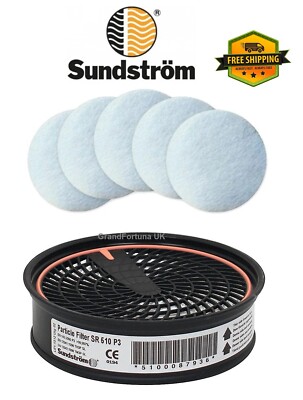 Sundstrom SR510 P3 Filter with 5 X SR221 Pre Filters for Sundstrom ...
