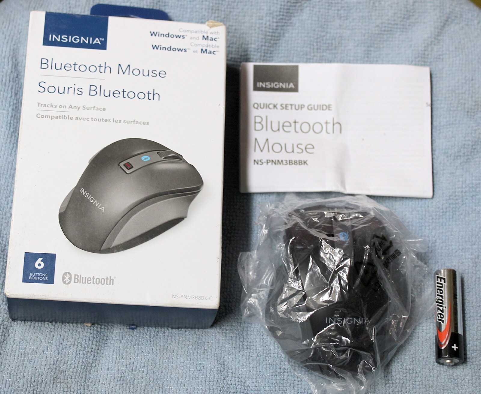 INSIGNIA BLUETOOTH BLUE TRACK 6-BUTTON MOUSE (BLACK) - NS-PNM3B8BK-C | eBay