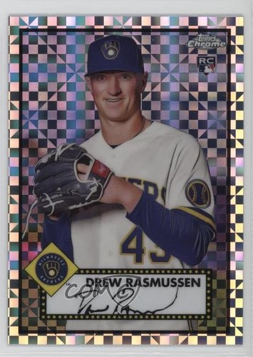 2021 Topps Chrome Platinum Anniversary X-Fractor Drew Rasmussen #62 ...