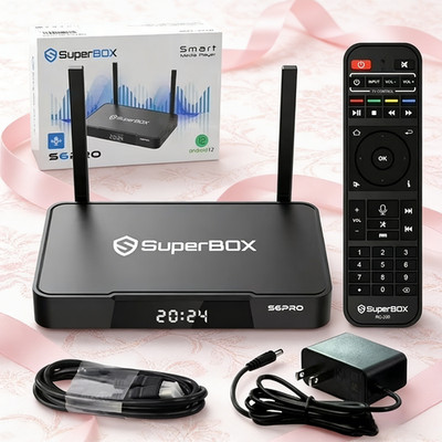 2025 Updated Black Superbox S6 PRO TV Box Newest Product Model Shipping ...