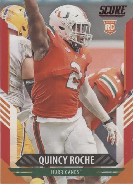 2021 Score - Rookies Quincy Roche #357 Red (RC) for sale online | eBay