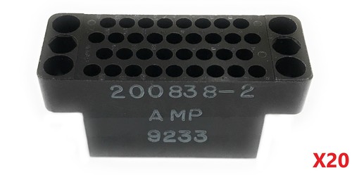 Lot of 20 TE Connectivity AMP 200838-2 34-Position Female Black Panel ...