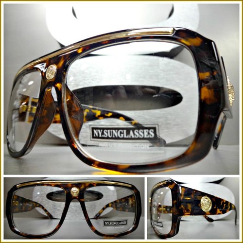 Men's CLASSIC RETRO HIP HOP RAPPER Style Clear Lens EYE GLASSES ...