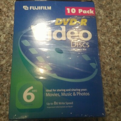 Fuji Film DVD R 10 Pack New Package digital video disc | eBay