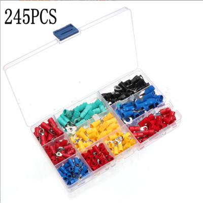 245pcs Circular cold pressed terminal pre insulated copper terminals ...