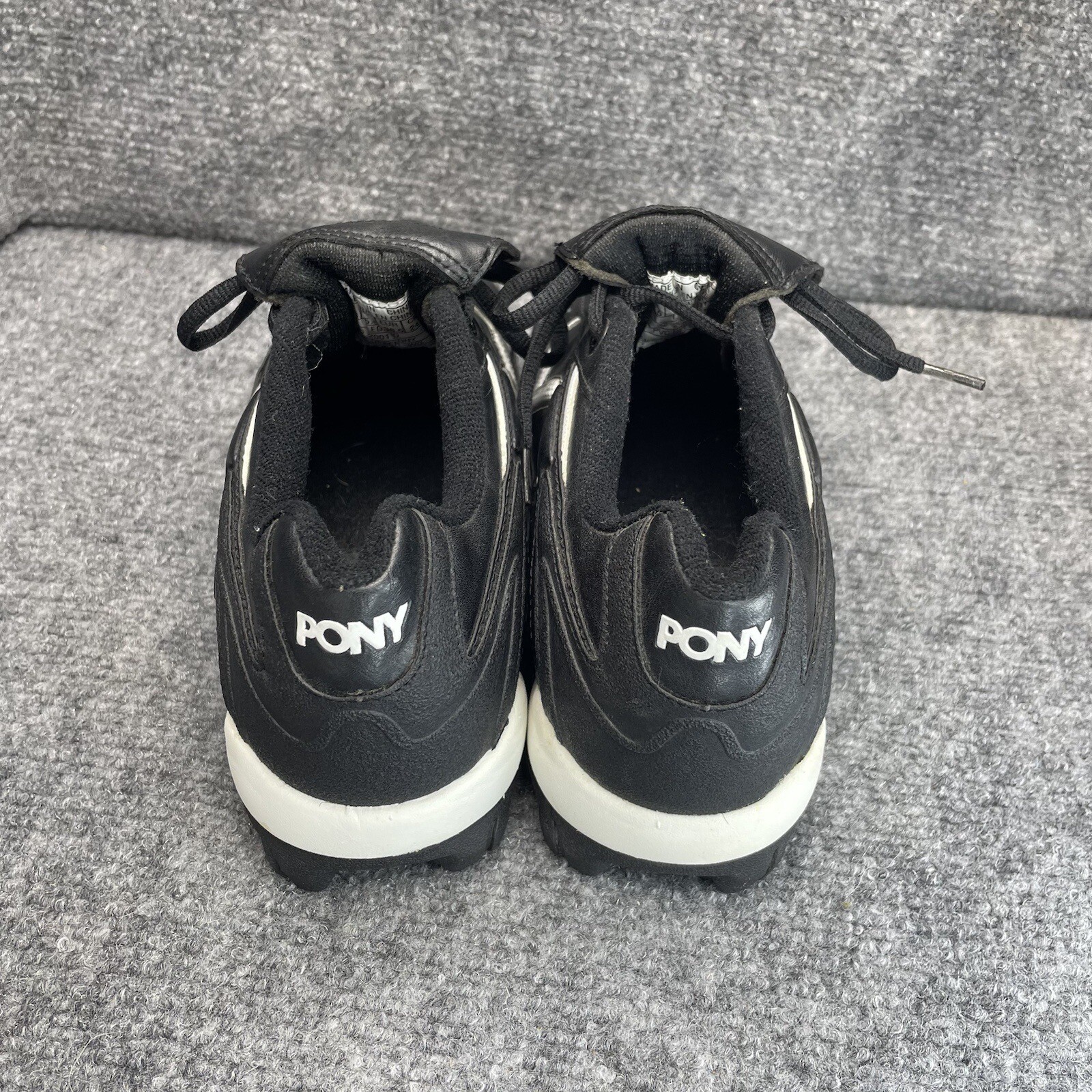 Pony Men’s Cleats Football Baseball Black & White Size 7.5 Athletic ...