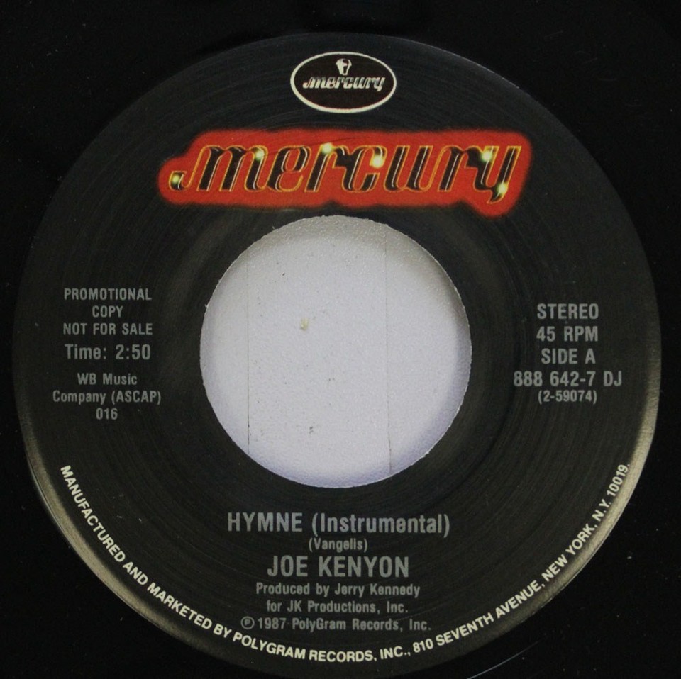 Country Green Vinyl Nm! 45 Joe Kenyon - Hymne (Instrumental) / hymne ...