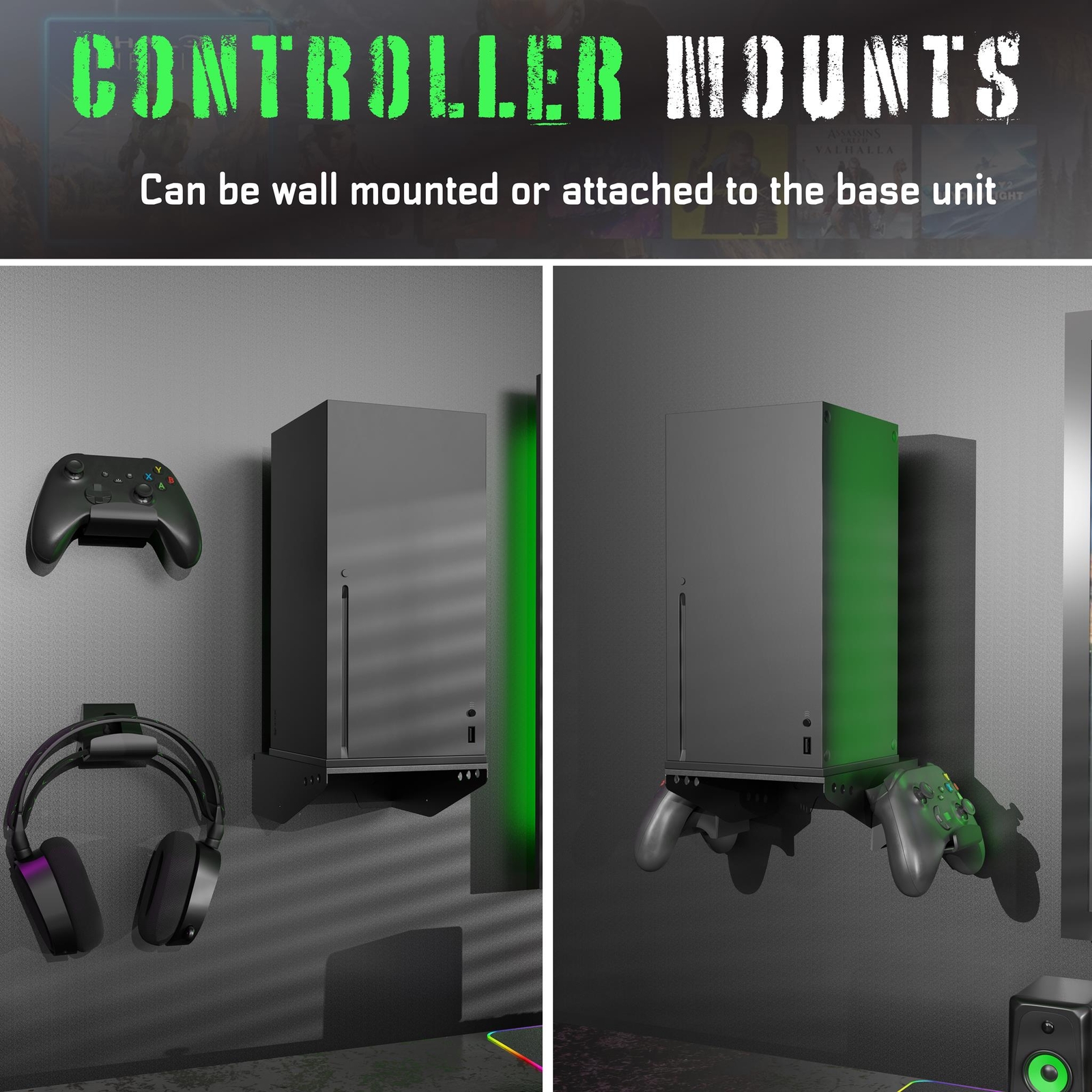 Xbox Wall Mount for Xbox Series X Console, Multifunction with ...
