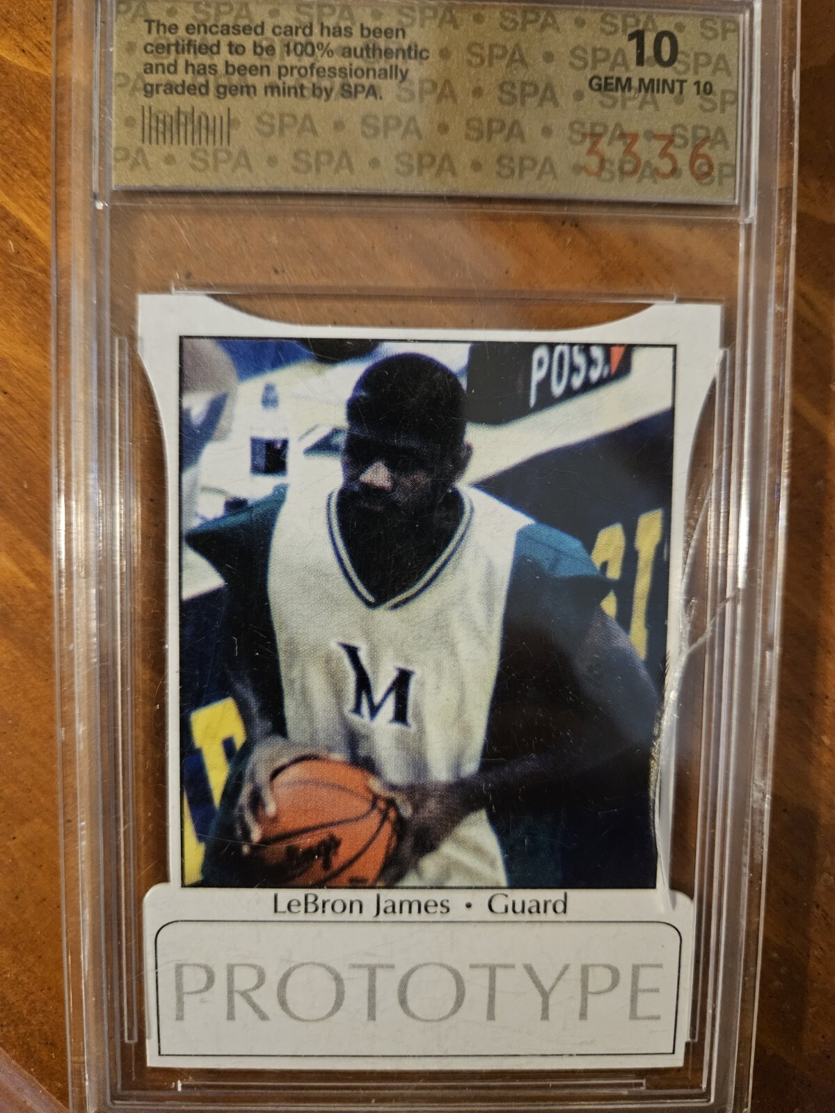Lebron James 2002 Signagrafix Prototype Die Cut HS Rookie SPA GRADED ...