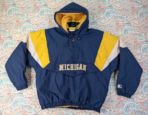 Vintage Starter Jacket Adult Extra Large University of Michigan ...