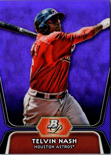 2012 Bowman Platinum Prospects Telvin Nash #BPP89 Houston Astros ...