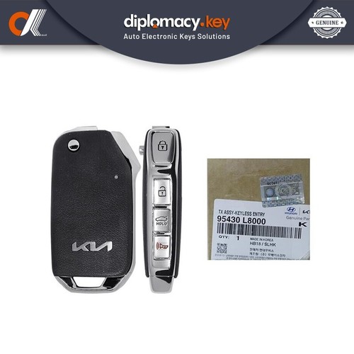 Genuine KIA K8 2021-2022 Remote Flip Key 4 Buttons 433MHz 95430-L8000 ...