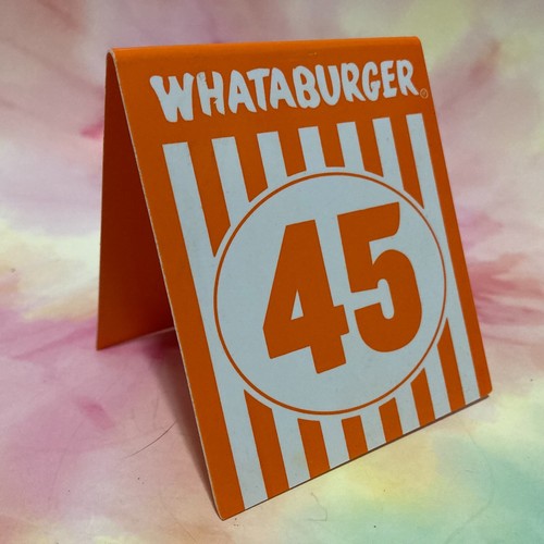 Whataburger Table Tent #'s You Pick The Number No Limit $5 Flat Rate ...
