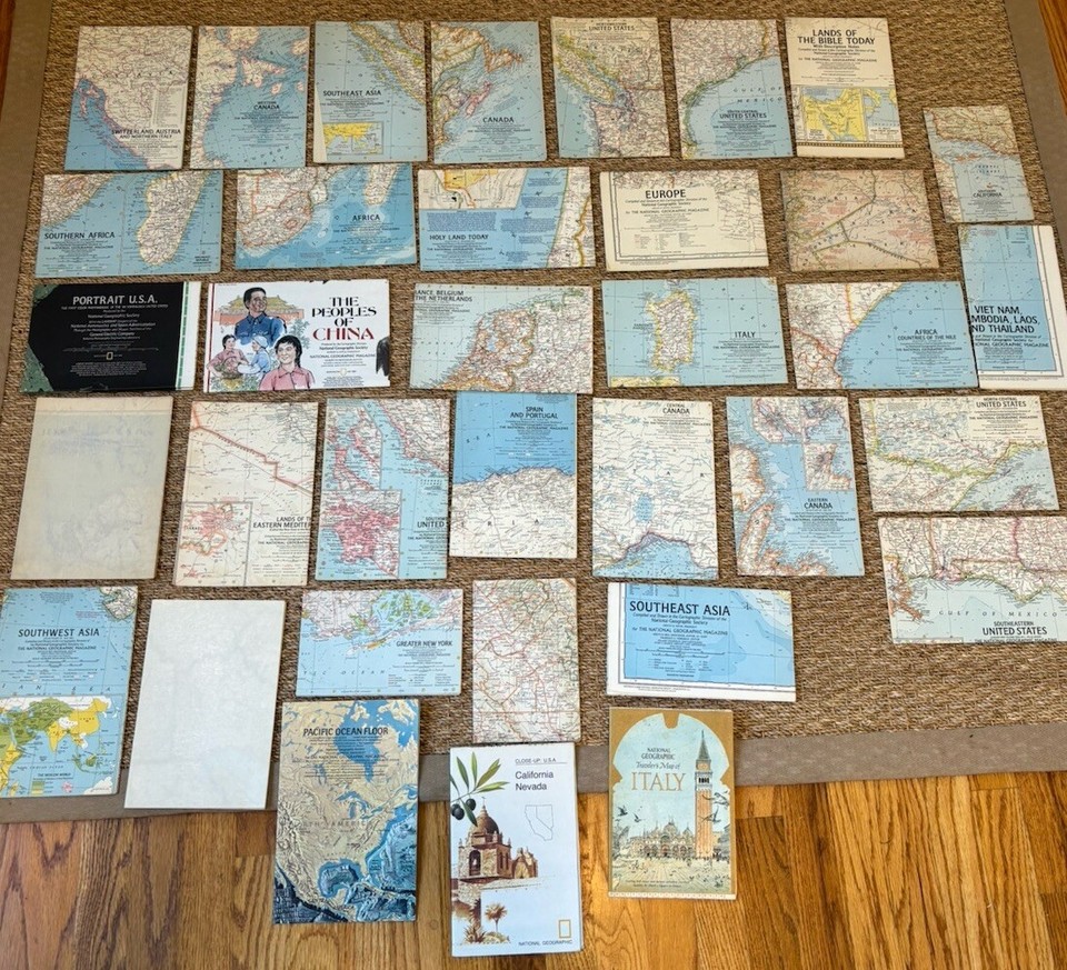 Vintage Maps 75 National Geographic Maps From 1932-1980 | eBay