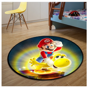 Super Mario & yoshi Circle Floor Rug Carpet Doormat Non-slip FACTORY ...