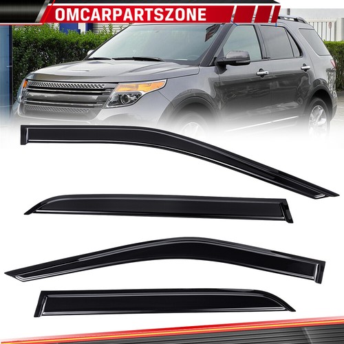 For Ford Explorer 2011-2019 Acrylic Window Visors Sun Rain Guard Vent ...
