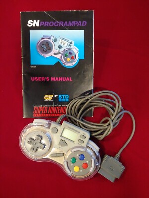Interact SN Program Pad SNES Super Nintendo Controller w/ MANUAL TESTED ...