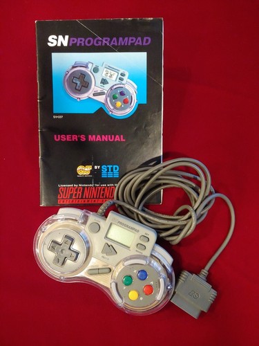 Interact SN Program Pad SNES Super Nintendo Controller w/ MANUAL TESTED ...