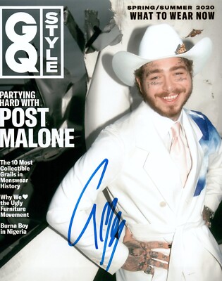 Post Malone Rapper Stoney Signed 8x10 Photo COA 18 Rockstar Proof 2 | eBay