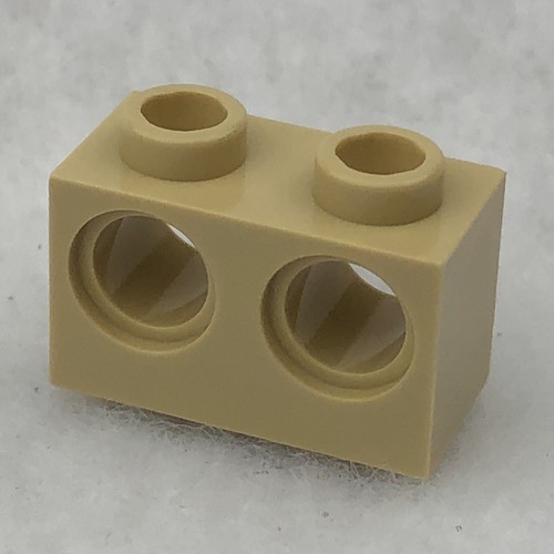 LEGO 32000 Tan Technic, Brick 1 x 2 with Holes (x1) | eBay