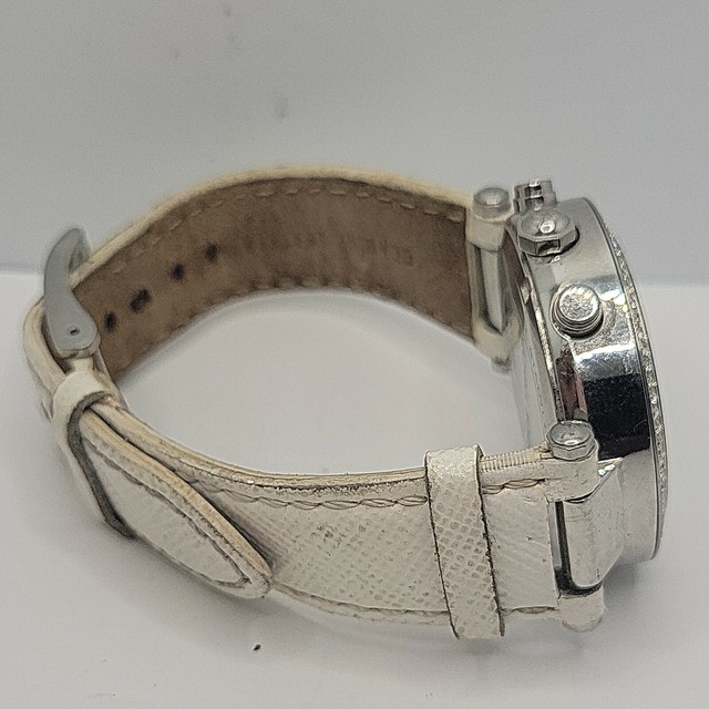 Michael Kors Watch Women's Chronograph Parker White Leather Strap 39mm ...