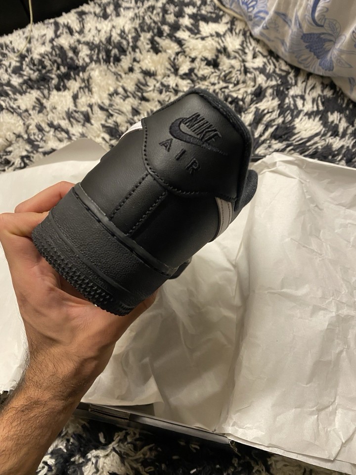 Nike Supreme Air Force 1 Black (White Tick) | UK 8 | New | In Hand ...