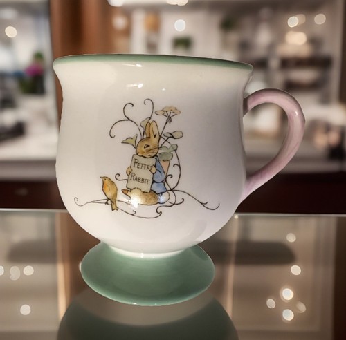 Vintage BEATRIX POTTER Peter Rabbit Tea Cup Saucer Stand Teleflora ...