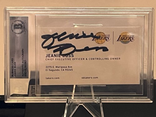Jeanie Buss Autographed Los Angeles Lakes Business Card | eBay