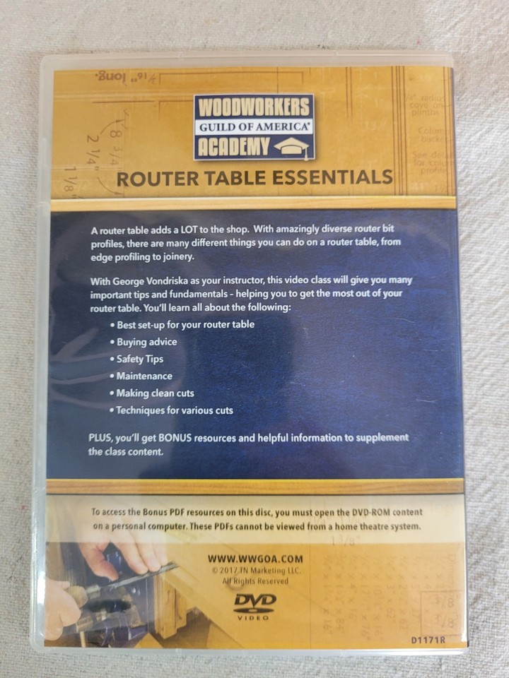 Woodworkers Class Guild of America 8 DVD Lot Furniture Bandsaw Router ...