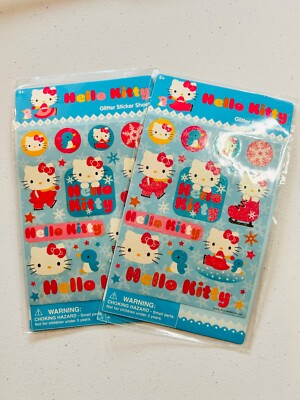 Hello Kitty Glitter Stickers | eBay