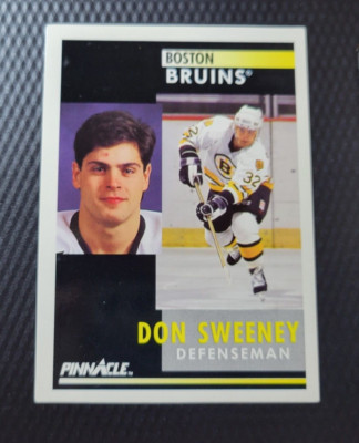 1991-92 Pinnacle DON SWEENEY Boston Bruins Hockey NHL Card #419 | eBay