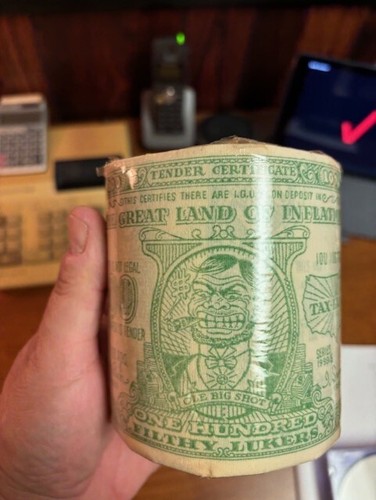 Money Toilet Paper Roll Inflation Bill Tissue TP Funny Gag Bath Joke US ...