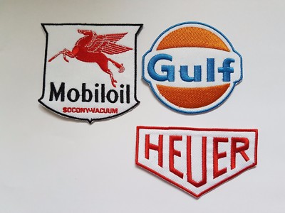 Vintage Style F1 Racing Sponsors Iron On Patch Sew On Fancy Dress ...