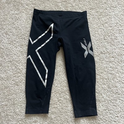 2XU Thermal Capri Leggings Tights Outdoor Active Running Women Size ...