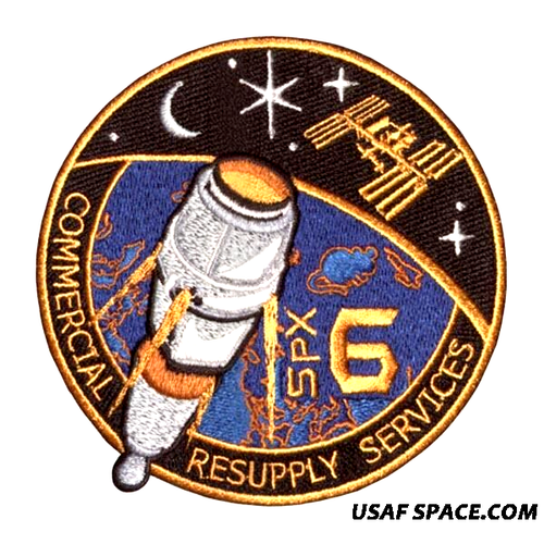 Authentic SPACEX SPX-6-CRS-6 NASA COMMERCIAL ISS RESUPPLY AB Emblem SPACE PATCH | eBay