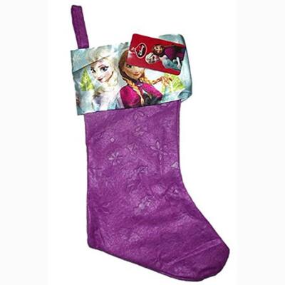 Disney Frozen Christmas Felt Stocking Purple Anna Elsa Olaf 17 Inch ...