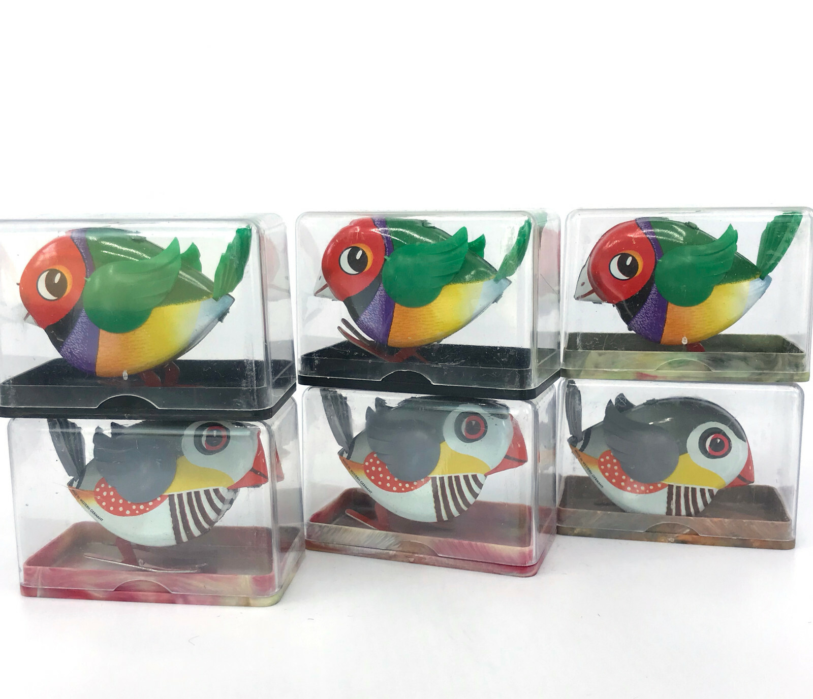 Lehmann Germany Wind Up Tin Toy 943 Luli Bird Litho 1960s no key Box ...