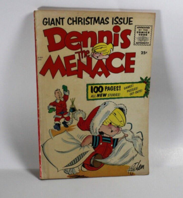 Dennis the Menace Christmas #1 1955 Comic - 50's Golden Age | eBay