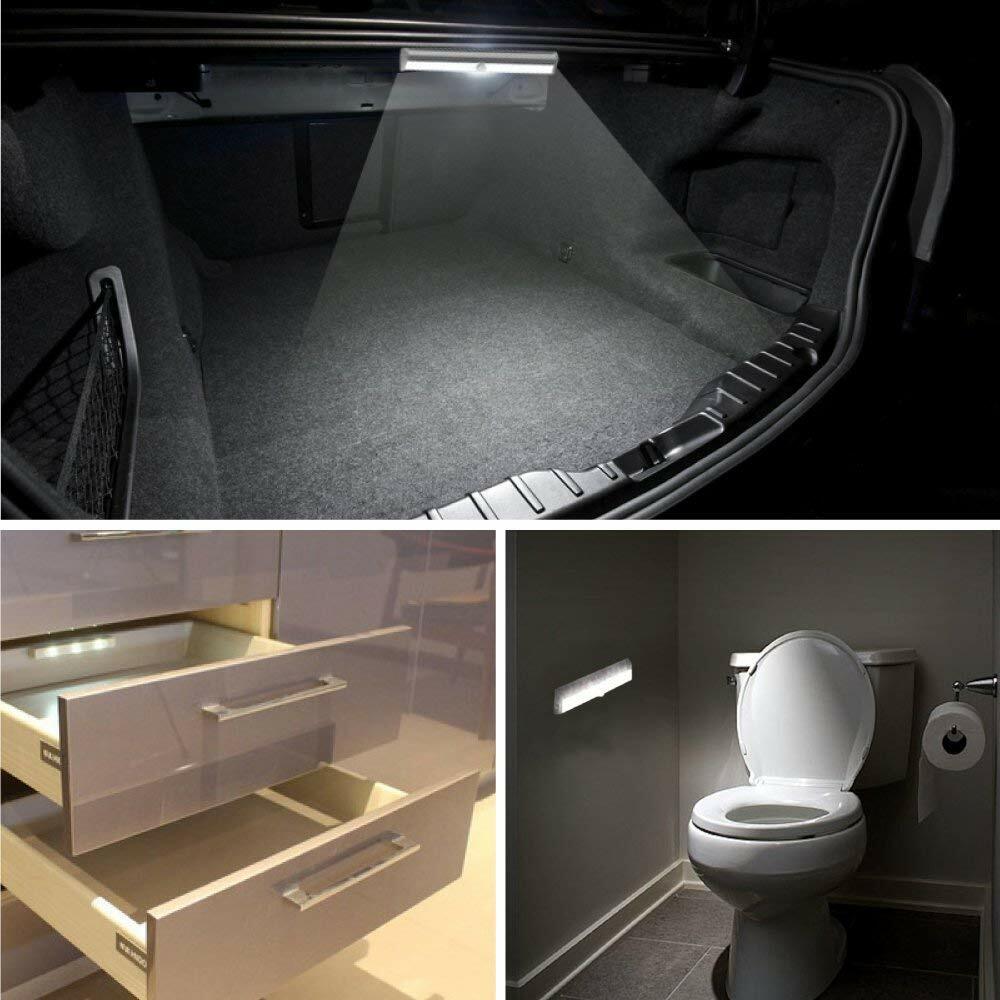 Wireless Motion Sensor LED Closet Light 10 Led Stick 260 Lumer Lighting ...