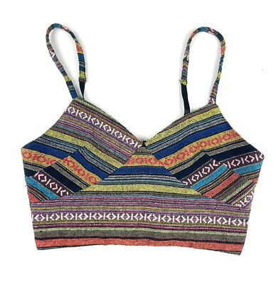 Vintage Style Multicolor Crop Top Size L | eBay