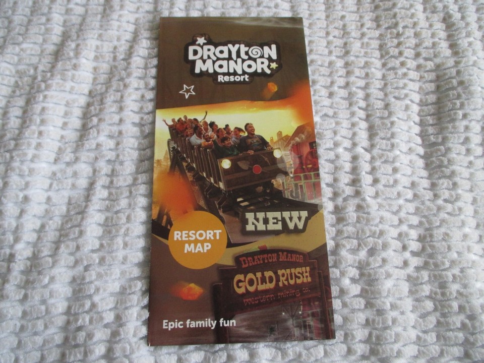 Drayton Manor Resort Maps x 2 - 2024 & 2025 - Amusement/Theme Park ...