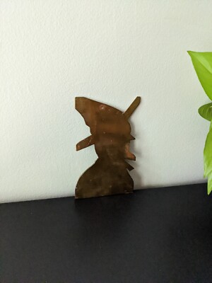 Vintage Decor Farmer Metal Silhouette Copper Bronzey Color Country ...