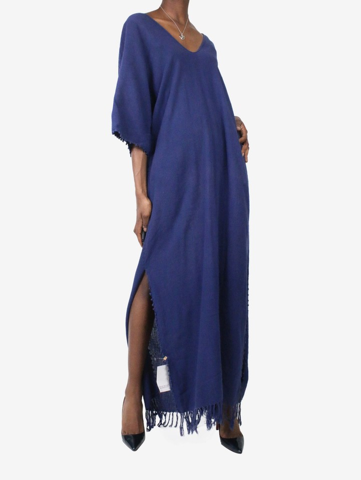 Caravana - Navy kaftan style maxi dress - size UK 10 | eBay UK