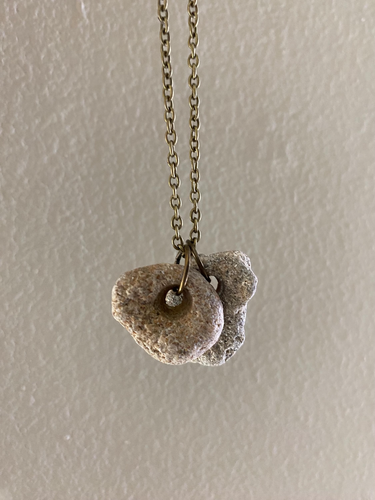 Hag Stone Pendant Necklace Amulet Protection Natural Holey Stone Odin ...