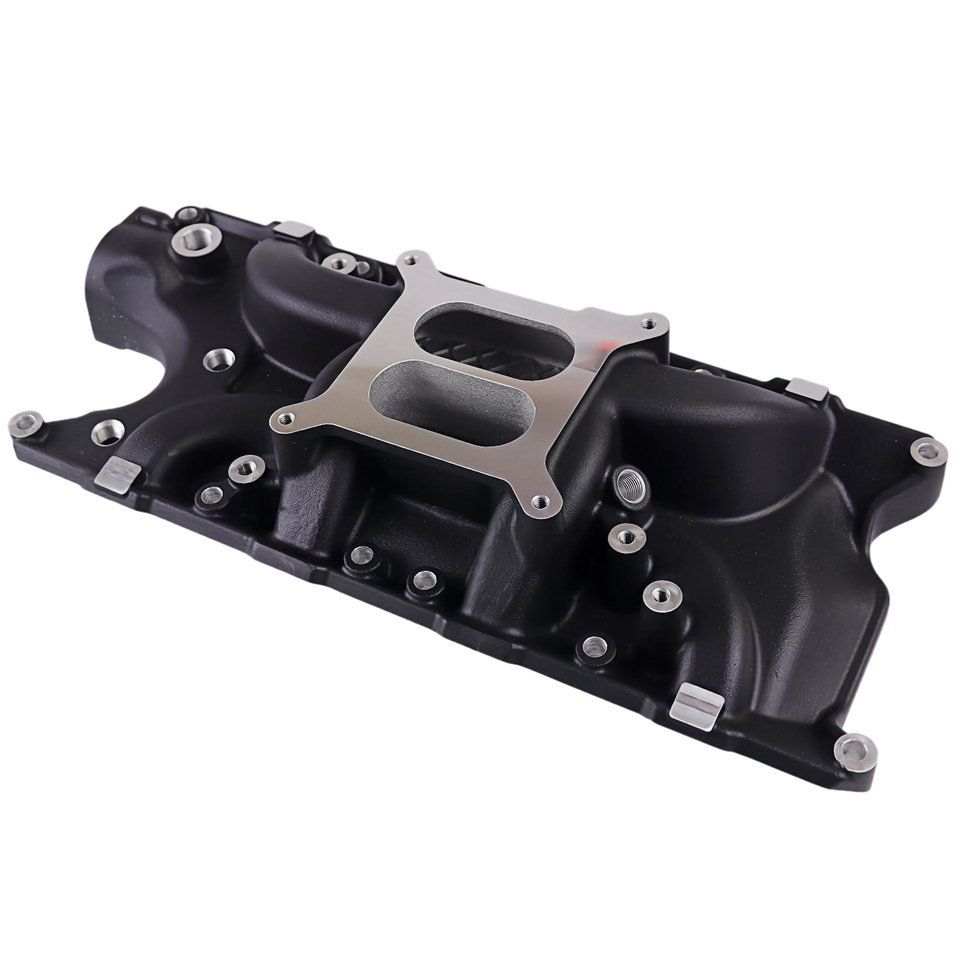Black Ford Small Block SBF 260 289 302 Dual Plane Satin Intake Manifold ...