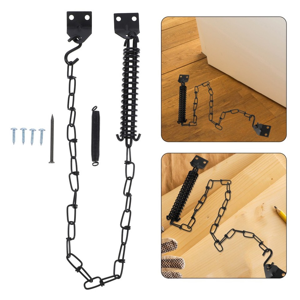 2 Set Door Chain Lock Heavy Duty Extra Chain Locks For Inside Door ...