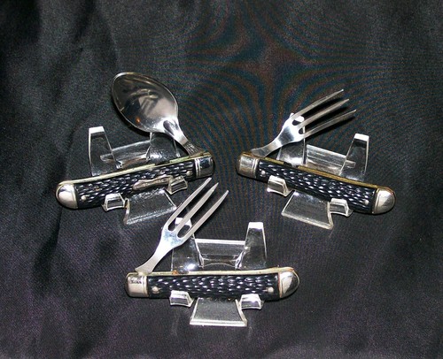 Colonial Girl Scouts Camping Forks & Spoon Set C-1950's W/Original Blue ...